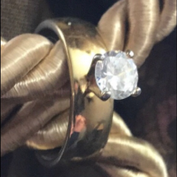 Jewelry | Gorgeous Gold Plated High Set Engagement Ring | Poshmark